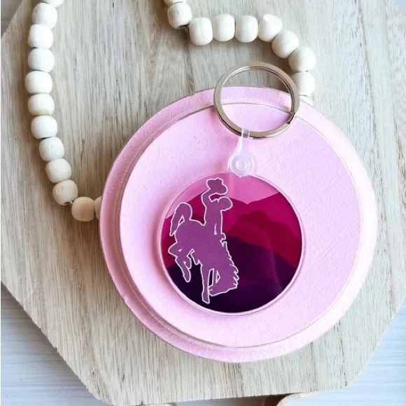 Accessories | Wyoming Cowboys Bucking Horse Mountain Silhouette ...
